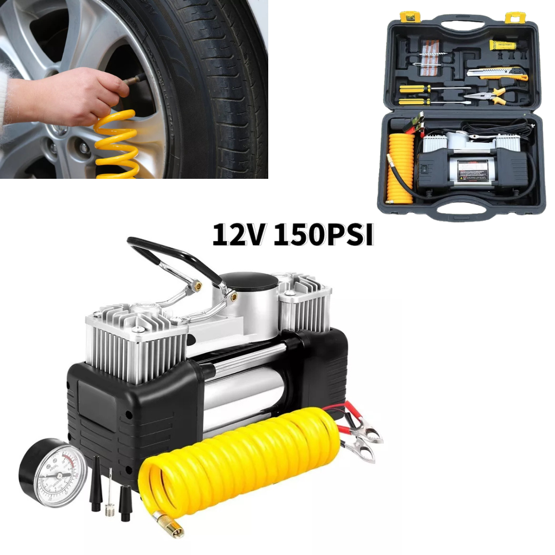 Kit Compresor De Aire Auto 12V Portátil – Comercial Andina